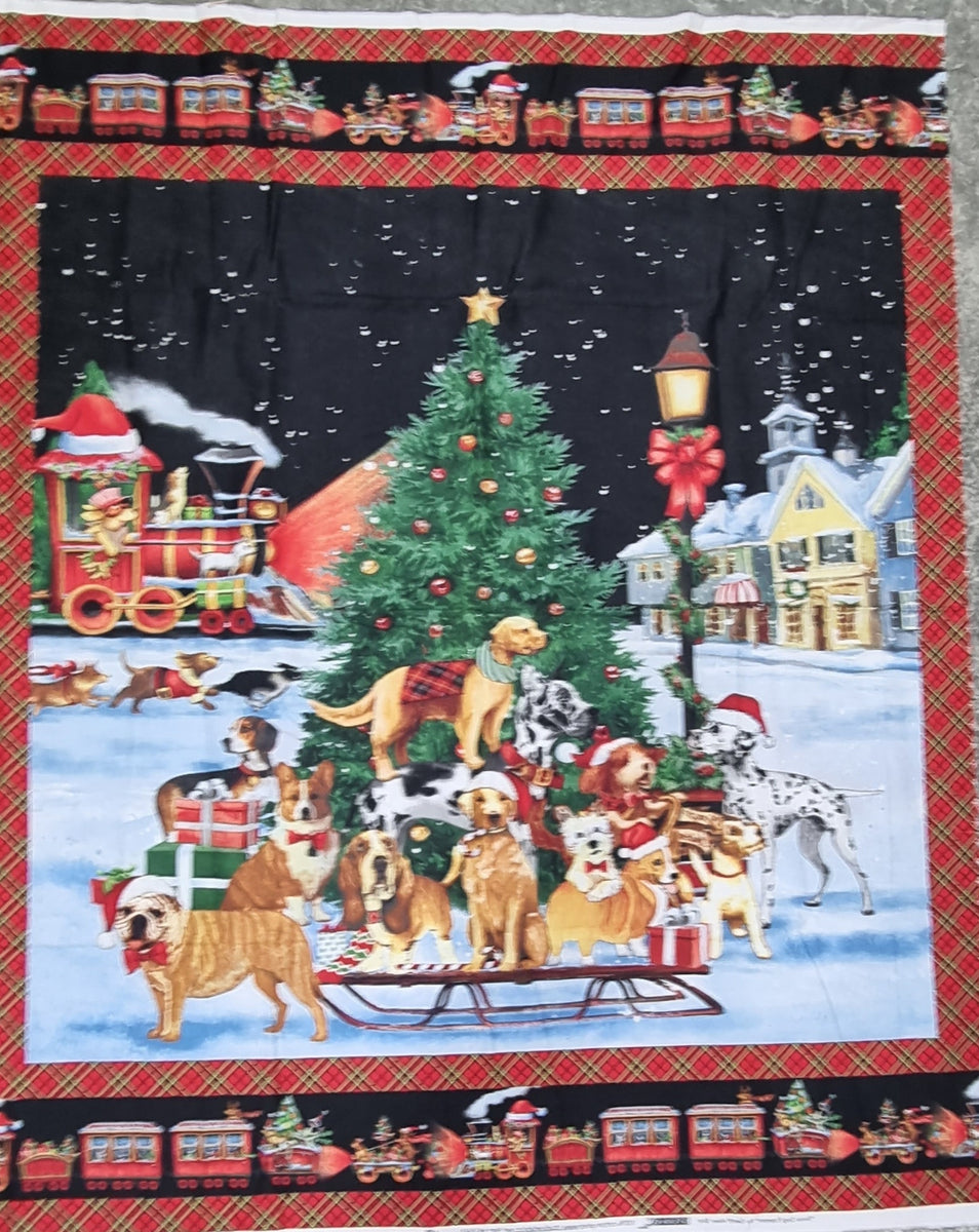Snow Dog Express -Panel – Aroha Quilts