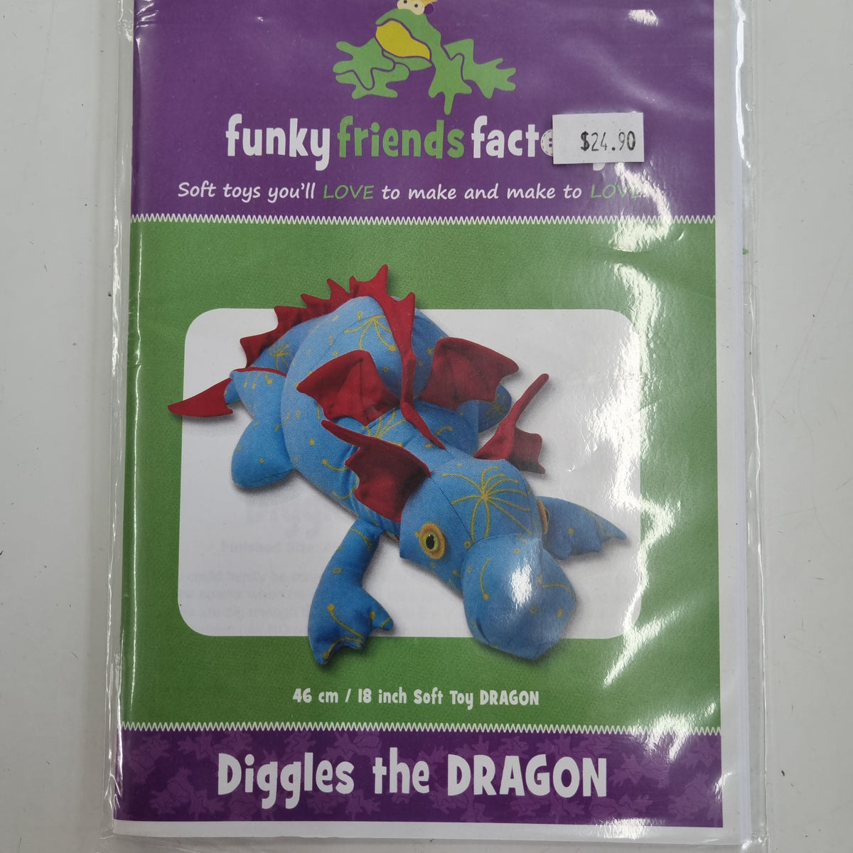Funky friends- Dragon – Aroha Quilts