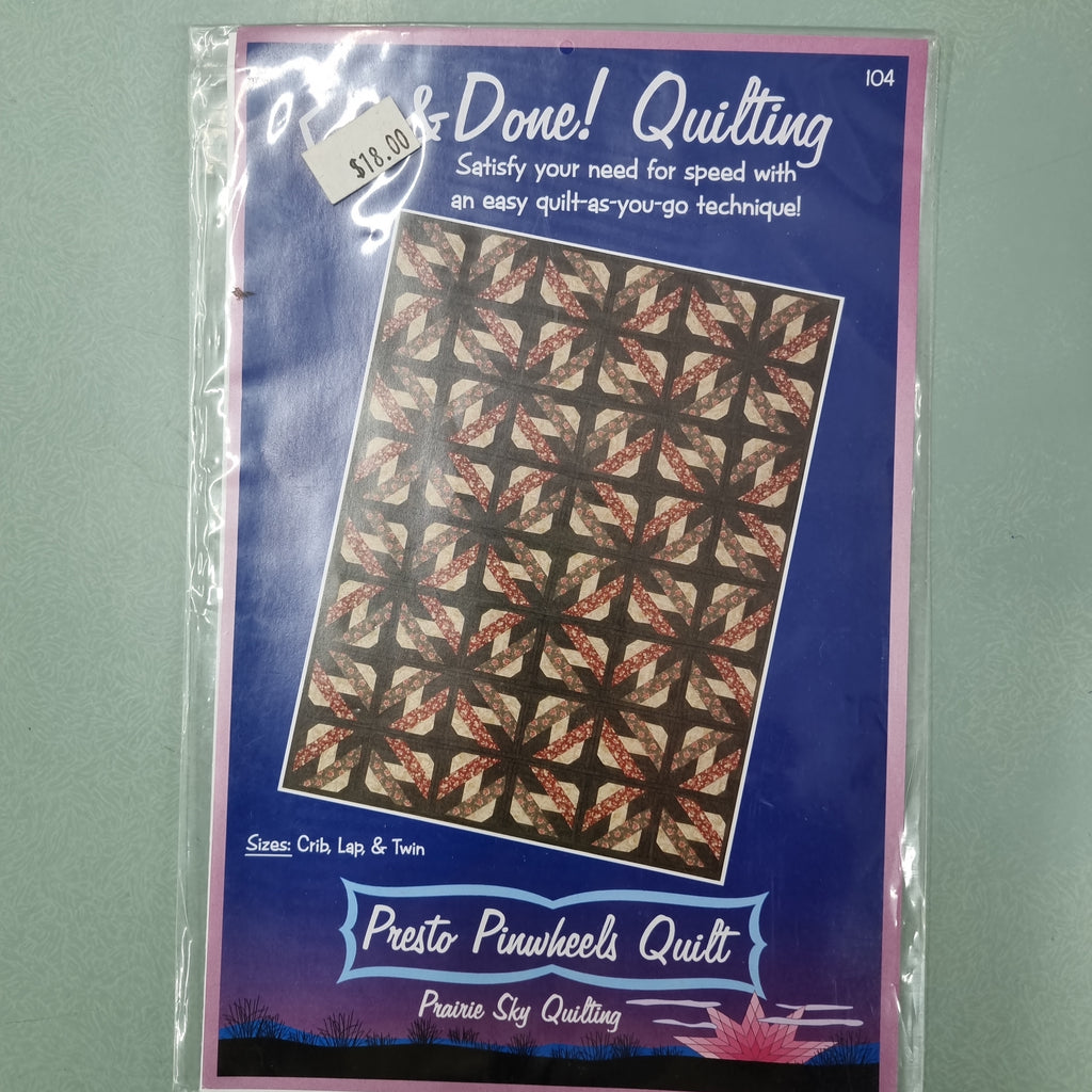 Presto Pinwheels Quilt Pattern – Aroha Quilts